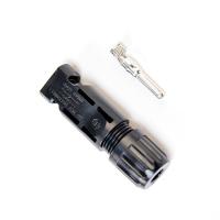 China Tuv Heavy Duty Safe Solar Pv Male and Female Dc Power Solar Cable Connector Socket With Fuse for DC Solar Extension Cable Usage for sale