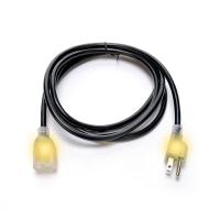 China 25 ft Heavy Duty Outdoor Extension Cord with Lighted End and Flexible Cold-Resistant 3 Prong Electric Cord IP22 IP level for sale