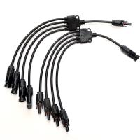China XLPO Insulation 10awg 6mm 1 to 4 Y Type H1z2z2-k Solar Panel Extension Cable 12awg for Sustainable Solar Solutions for sale