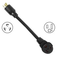 China STW 10-AWG 3-Prong Female RV Extension Cable Nema L6-30p to 6-50r Socket Welder Adapter Heavy Duty Cable 3X8/10/12/14/16AWG for sale