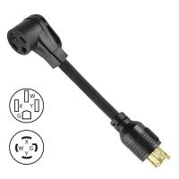 China Elethor Nema Ev Charger Adapter Extension Cable 3 Conductor Sjt Type L14-30p Twist Lock Plug to 14-50r Adapter Power Cord for sale