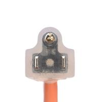 China 15 FT 12/3 Gauge LED Lighted End SJTW 15 Amp/125V/1875W Orange Outer Jacket Heavy Duty Power Cord for Indoor/Outdoor for sale
