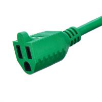 China 100FT ETL Listed SJTW 14/3 Electrical Orange Extension Cord Single Plug NEMA 5-15P to NEMA 5-15R with Length Customized for sale