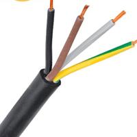 China 450/750v Rated Voltage Rubber Sheath Copper Household Wire Cable H07rn f 2x1 5 Conductor Material in Custom Colors for sale