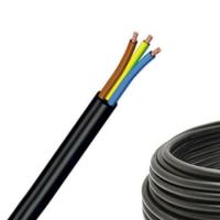 China 300/500V H05VV F 3G0.75mm2 3 Cores Stranded Bare Copper Ground Wire PVC Insulation Power Cable for Construction Projects for sale