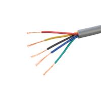 China Flexible Power Cables H05vv-f 5 Core 0.5mm/1 mm Sq Copper Solid Conductor Electric Wire for Household Building Wire for sale