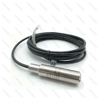 China 0-200m Submersible Liquid Level Sensor 4-20mA Analog Output 12-30V for sale