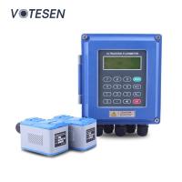 China DN25-DN6000 Water Ultrasonic Pipe Flow Meter Clamp On 4-20mA for sale
