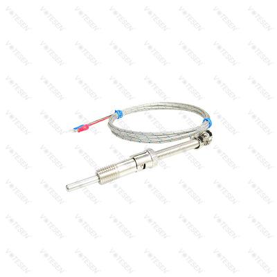 China E J K Type Thermocouple Temperature Sensor Spring Bayonet Thermocouple 800C for sale