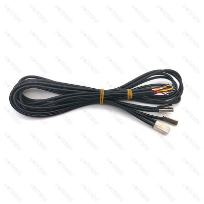 China GND Mode One Wire Ds18b20 Temperature Sensor 7*4.5*20 Mm 3.0-5.5VDC for sale