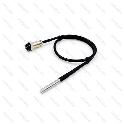 China OD6*30mm SUS304 Ds18b20 Temperature Sensor With Aviation Plug for sale