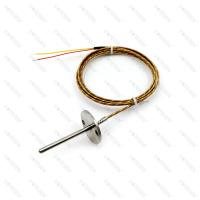 China Plug In Mounting 4200 20K NTC Thermistor Sensor Stainless Steel Round Flange for sale