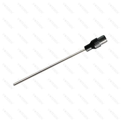China M12 Molded Stainless Steel PT100 Temperature Sensor 4 Wire 102mm Long for sale