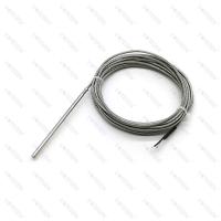 China Fiberglass RTD PT1000 Temp Sensor With Stainless Steel Braided Cable PT100 for sale