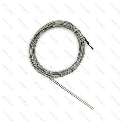 China Stainless Steel RTD PT100 Class A With Fiberglass Braided Insulated Cable for sale