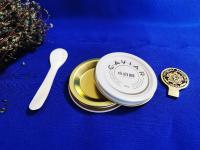 China 0.28mm Food Grade Tinplate Caviar Packaging Vacuum Empty Can tin 10g with printing for sale