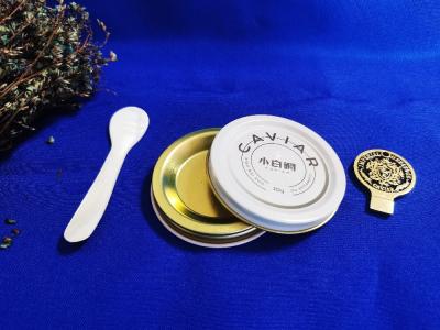 China 0.28mm Food Grade Tinplate Caviar Packaging Vacuum Empty Can tin 10g with printing for sale