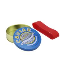 China Lightweight Round Caviar Packaging , Empty Caviar Cans 100g 125g 250g 500g for sale
