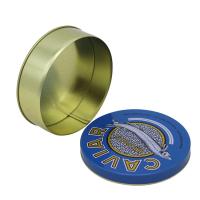 China Lightweight Round Caviar Packaging , Empty Caviar Cans 100g 125g 250g 500g for sale