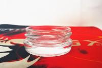 China 0.5oz 15-20gram Glass Caviar Jar With Metal Lid for sale