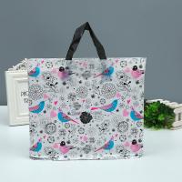 China Shopping Mall Custom Printed Plastic Bags Tote Bag With Handle 1-8 Colors Printed for sale