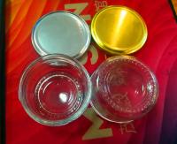 China High Transparent Glass Caviar Packaging Jar 1oz 50-60gram FDA Approved for sale