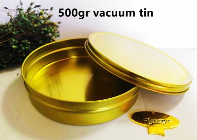 China Vacuum Empty Caviar Tin Can Food Grade Packaging 500g for sale