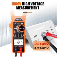 China VICTOR 615B DC 1500V 1000A True RMS  AC DC Digital Clamp Multimeter with Live NCV solar energy clamp meter for sale