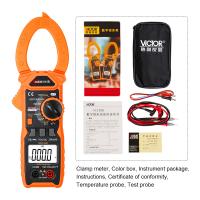 China VICTOR 615B DC 1500V 1000A True RMS  AC DC Digital Clamp Multimeter with Live NCV solar energy clamp meter for sale