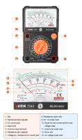 China High Accuracy 10A Analog Digital Multimeter 500V Lcd Display New Analog meter analog digital multimeter for sale