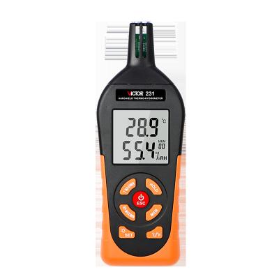 China VICTOR 231 Digital 4-digit LCD display Thermo-Hygrometer Temperature Humidity Meter -Range 25~75 Degree 0~99.9%RH for sale