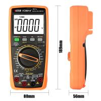 China Victor VC9801A+ 9801 Pocket Multimeter True RMS Temperature Capacimetro Transistor Tester for sale