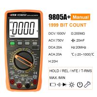 China VICTOR VC9805A+1999(3 1/2) True RMS Digital Multimeter Tester Resistance Measurement AC DC 1000V 20A Voltmeter Ammeter for sale