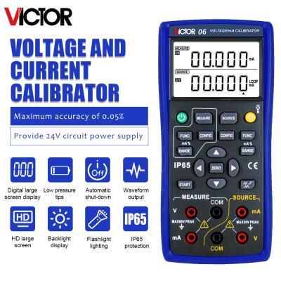 China VICTOR 06 V/mA calibrator measure DCV DCA simulating output DC voltage, DC current for sale