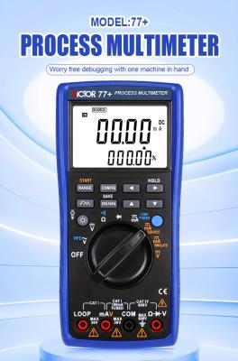 China 20mA Signal Output 24V Victor 77+ Process Meter 2 In 1 Digital Multimeter for sale