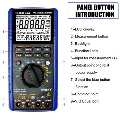 China VICTOR 79A+ Professional Multifunction Process Calibrator Multimeter Digital Process Multimeter for sale