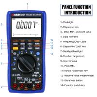 China VICTOR 98C+ wireless Digital Multimeter 22000 counts display auto range multimeter for sale