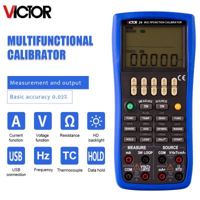 China VICTOR 24 Portable Multifunction Process Calibrator Rtd Calibration Equipment for sale