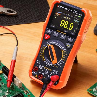 China VICTOR 9801Pro Digital Multimeter with TFT screen 6000 counts display for sale