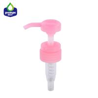 China Anti - Back Irrigation Lotion Pump 33/410 Pink Color 4cc Dosage Shampoo for sale