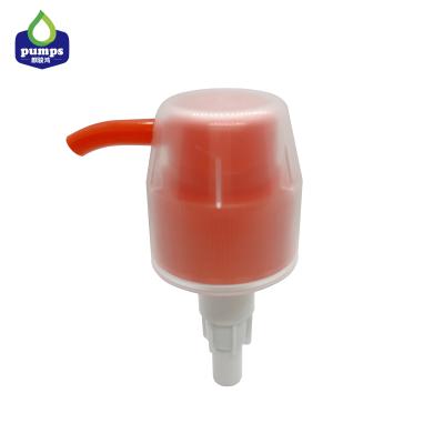 China Ribbed Closure Plastic Lotion Pumps With Caps Size 38/415 4cc for sale