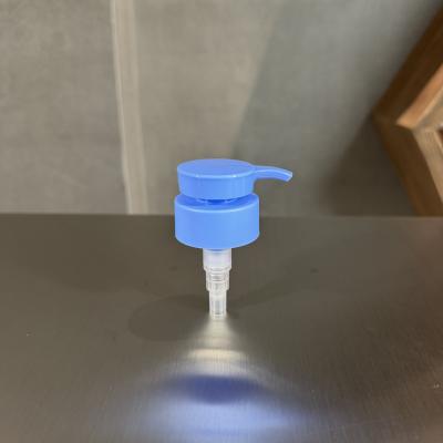 China 28mm24mm blue dispenser pump 2cc 4cc for PE bottle shampoo show gel for sale