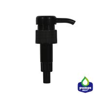 China Black Plastic Glass Bottle Pump Top 28/410 Soap Dispenser Head for sale