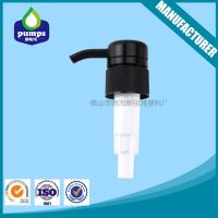 China Black Plastic Glass Bottle Pump Top 28/410 Soap Dispenser Head for sale