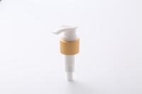 China 24/410 Ribbed Cosmetic Lotion Pump Aluminum Cover Left right lock For Plastic Bottle for sale