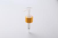 China 24/410 Ribbed Cosmetic Lotion Pump Aluminum Cover Left right lock For Plastic Bottle for sale