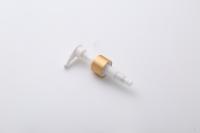 China 24/410 Ribbed Cosmetic Lotion Pump Aluminum Cover Left right lock For Plastic Bottle for sale