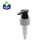 China Ribbed 24 410 Black Lotion Pump / Aluminium Gold Dispenser Pump for sale
