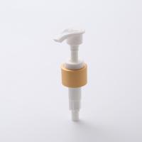 China Ribbed 24 410 Black Lotion Pump / Aluminium Gold Dispenser Pump for sale