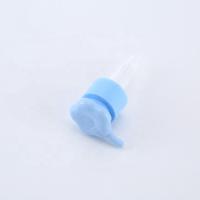China Ribbed 28mm Blue Soap Dispenser Pump / Customized Plastic Screw Pump for sale
